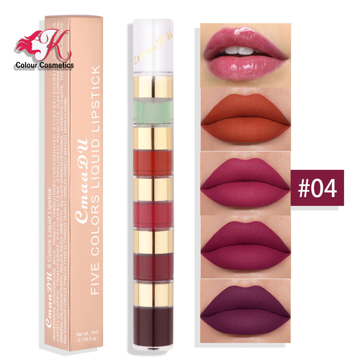 Cmaadu 5 in 1 Lipstick set (Shed-03 & 04) | Daraz.com.bd