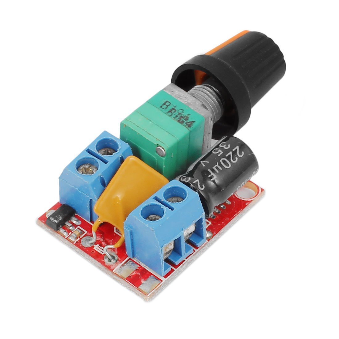 Mini PWM 5A 90W PWM 12V DC Motor Speed Controller Module DC-DC 4.5V-35V ...