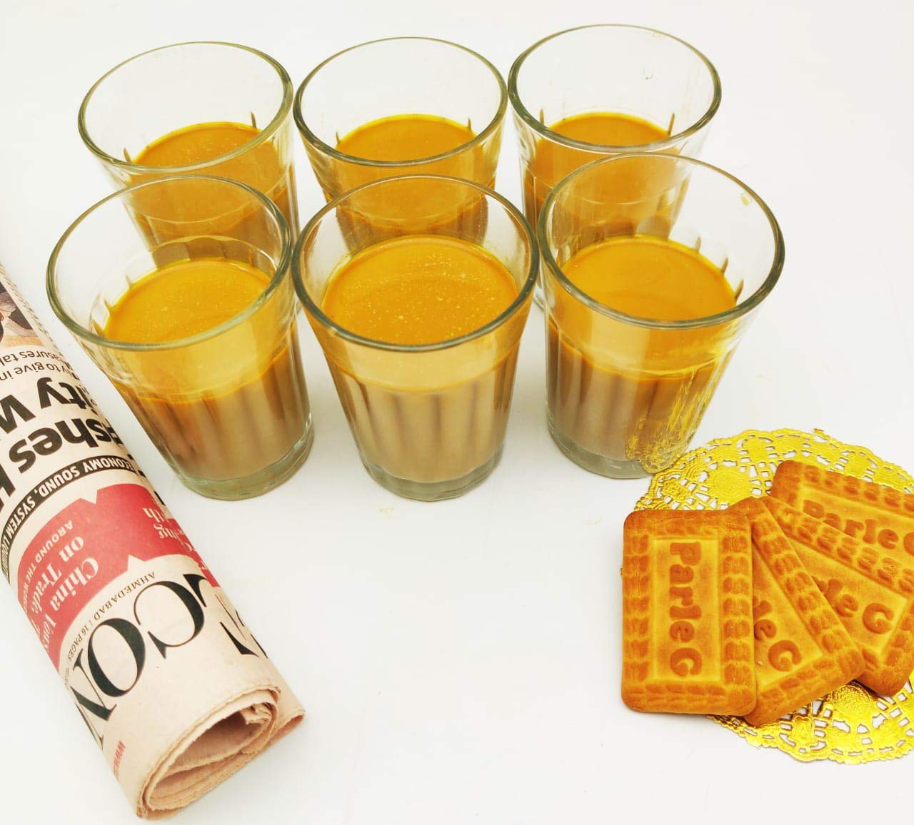 Traditional Indian Cutting Chai Tea Experience Set (Pack Of 6) - 100 Ml ...