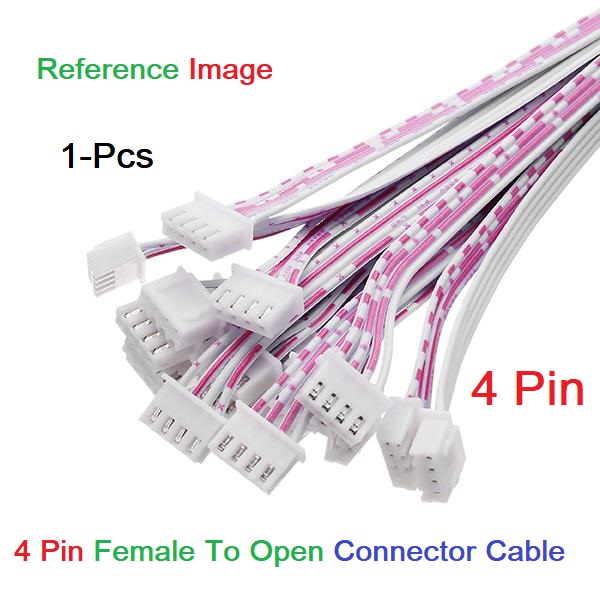 F-O 4Pin Female To Open 4 Pin 2.54mm Pitch JST XH Connector 27cm Wire ...