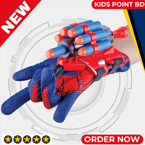 Spiderman Toy for Kids (5 Pieces of Launcher Gun Bullet- Marvel ...