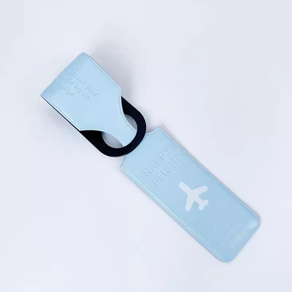 1pc PVC Strip Luggage Tag Creative Anti-loss Name Tag Phone Number ...