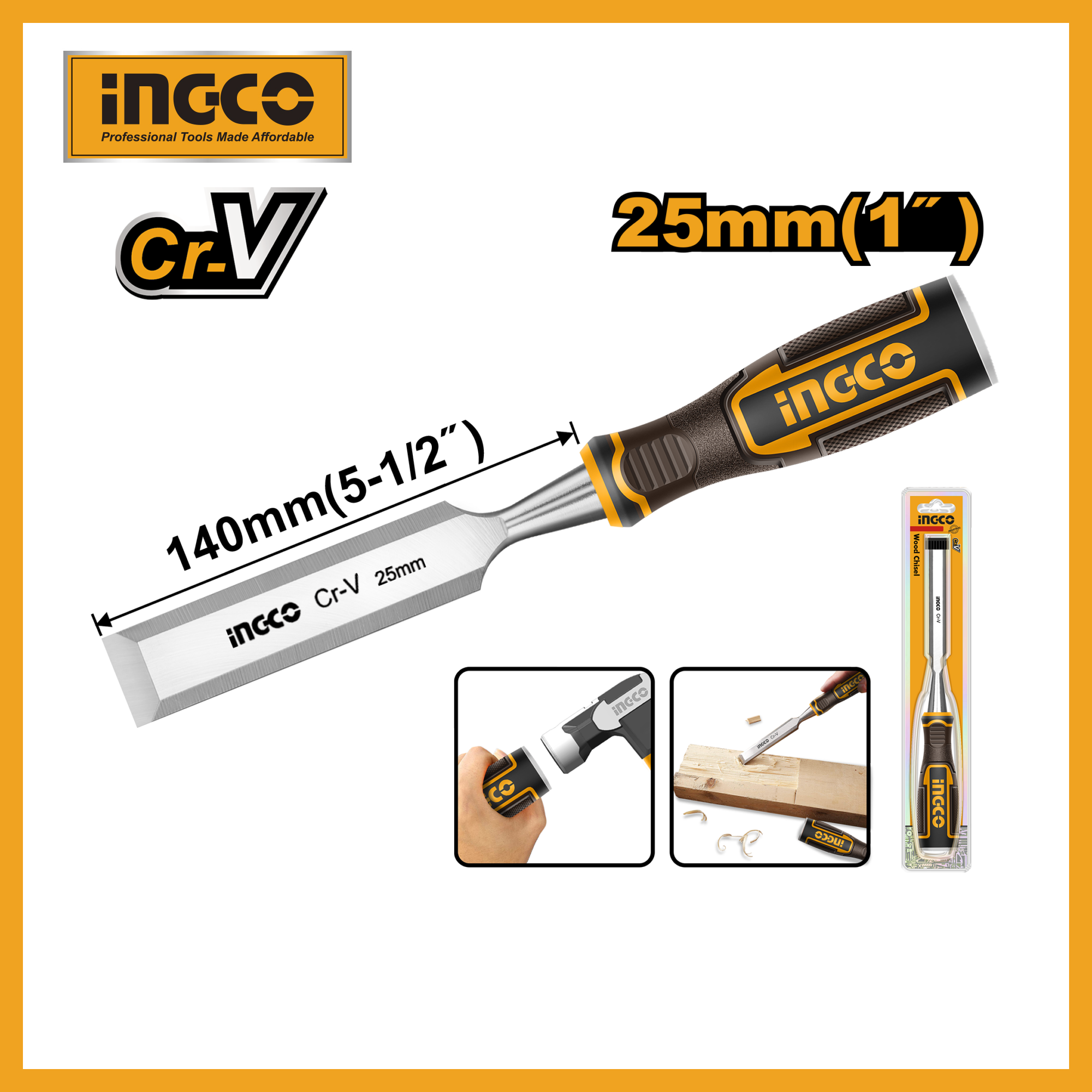INGCO 140mm Wood chisel HWC0825 | Daraz.com.bd
