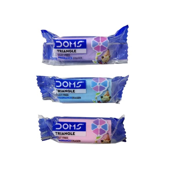 DOMS Triangle Dust Free Fragrance Eraser - Combo of 3pcs | Daraz.com.bd
