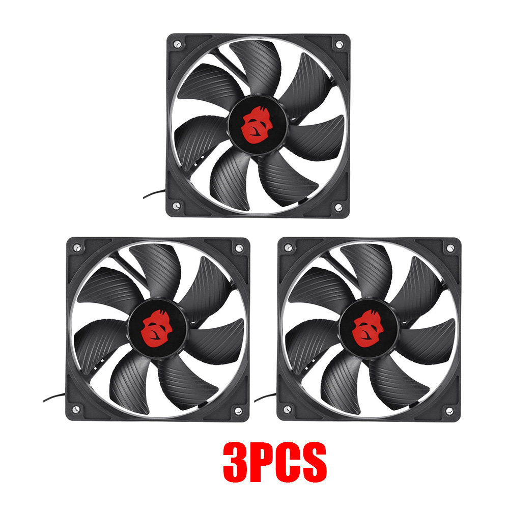 12cm 3000RPM Fan Cooling 12V PC Case Radiator Cooler 120MM Big 4Pin ...