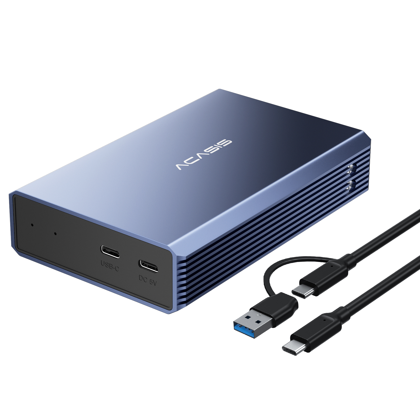 Acasis 2.5 Inch HDD Case Dual Bay External Hard Drive Enclosure Case ...