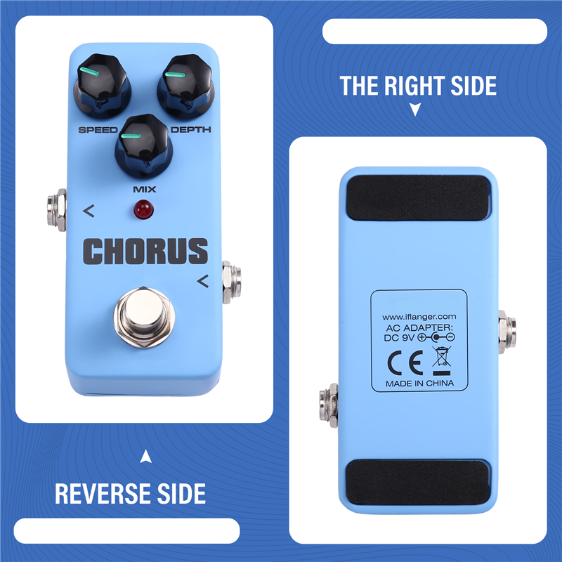 CHORUS Electric Guitar Effect Pedal -2 Portable True Bypass Guitar ...