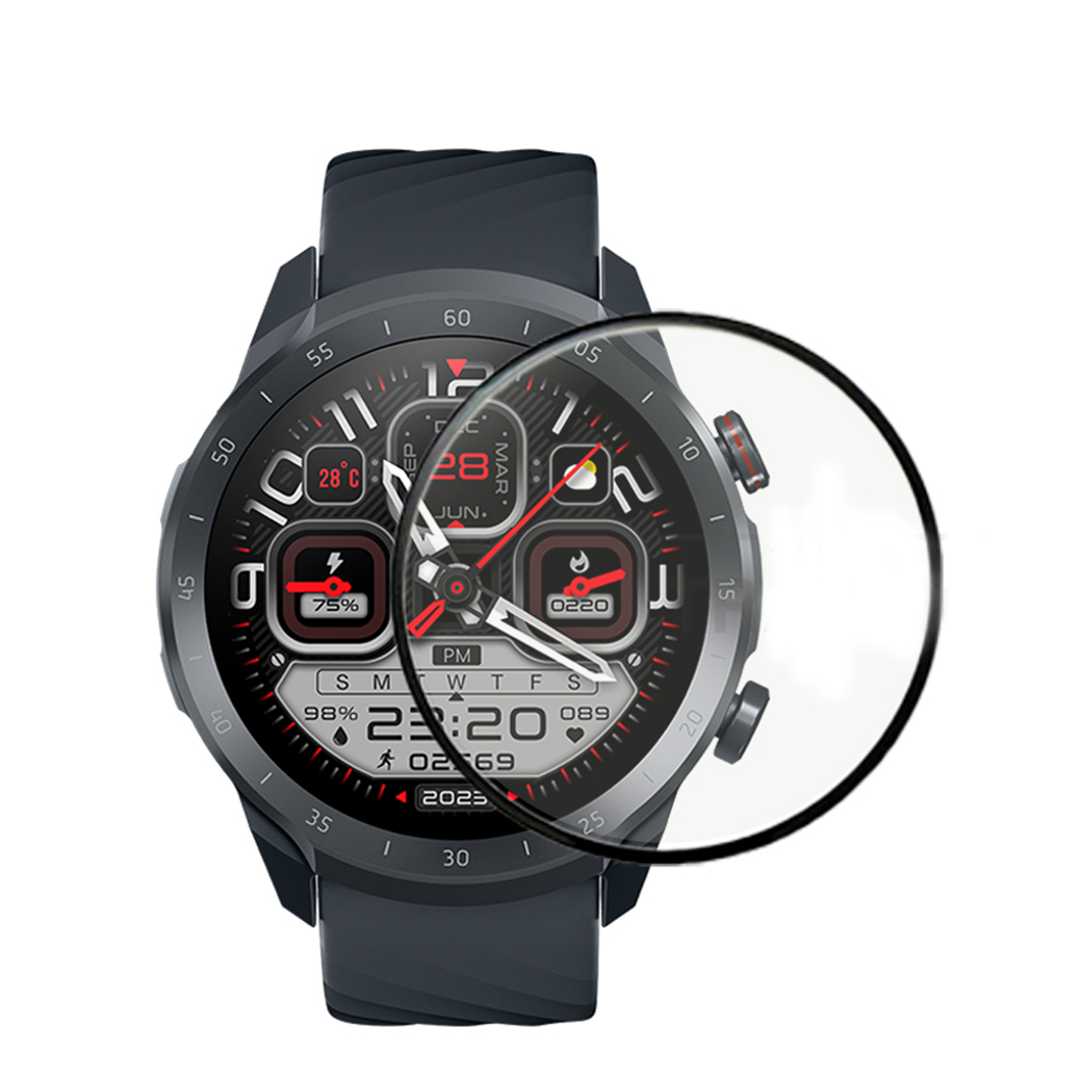 Mibro A2 Smart Watch Full Coverage Plastic Screen Protector | Daraz.com.bd