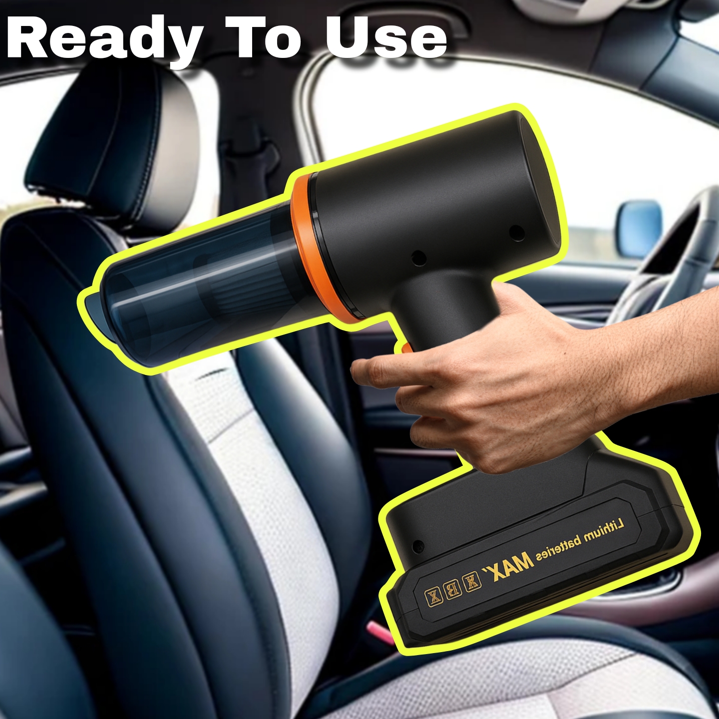Rechargeable Portable Car Vacuum Cleaner – High Power Handheld with ...
