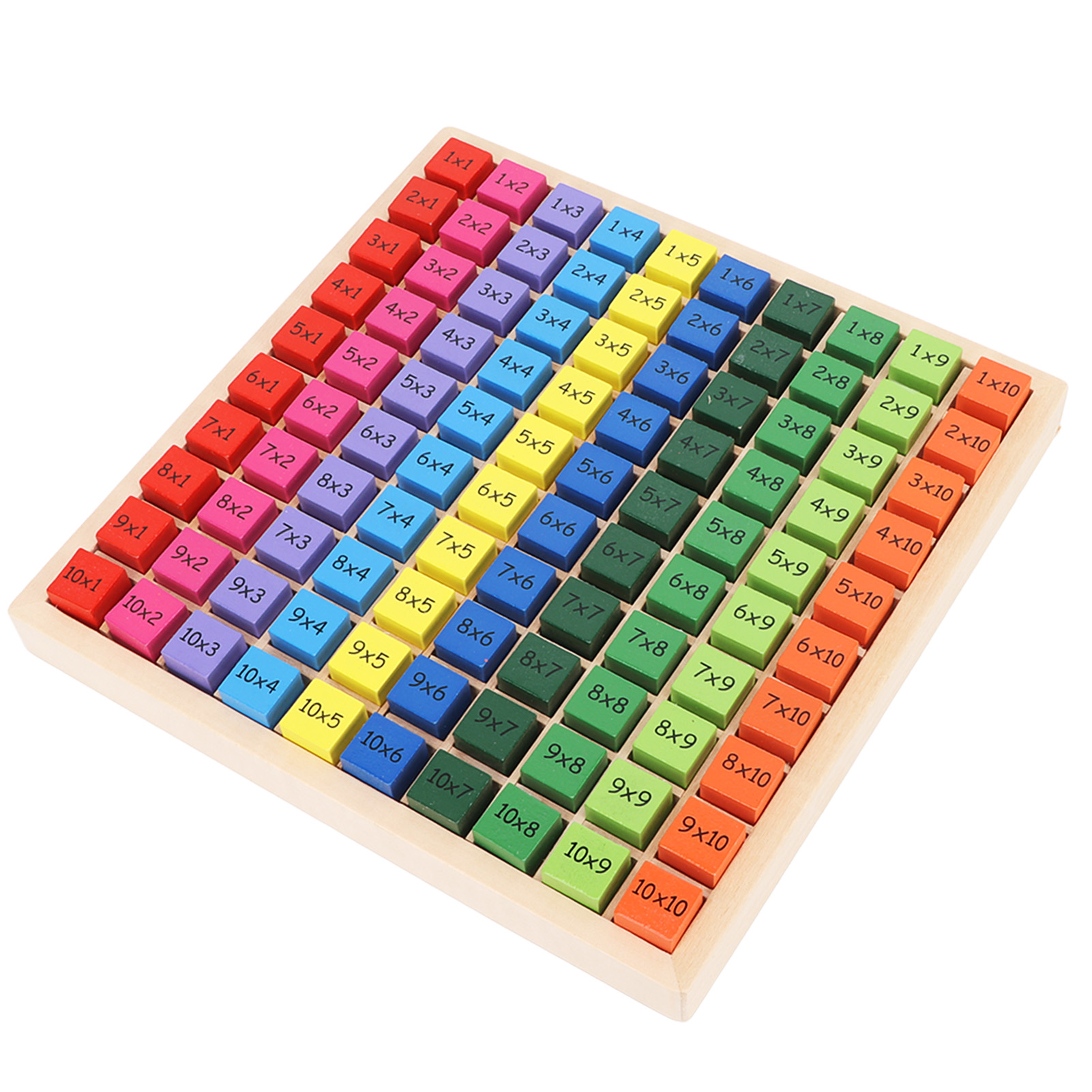 Multiplication Math Table Board, Wooden Multiplication Board Game ...