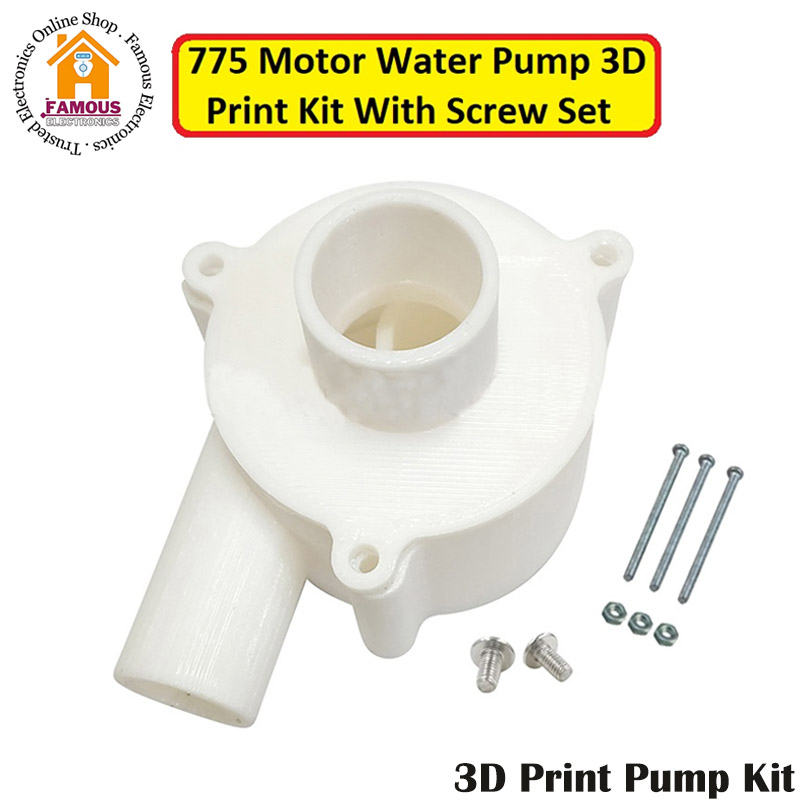 3D Print PUMP Kit 775 Motor Water Pumps 3D Print Kit With Screw Set ...