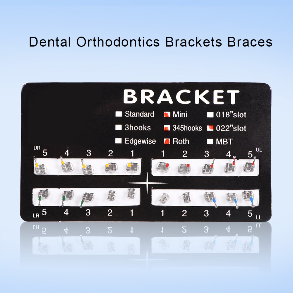 Metal Dental Teeth Orthodontics Brackets 10 Packs Braces Mini Roth 022 ...