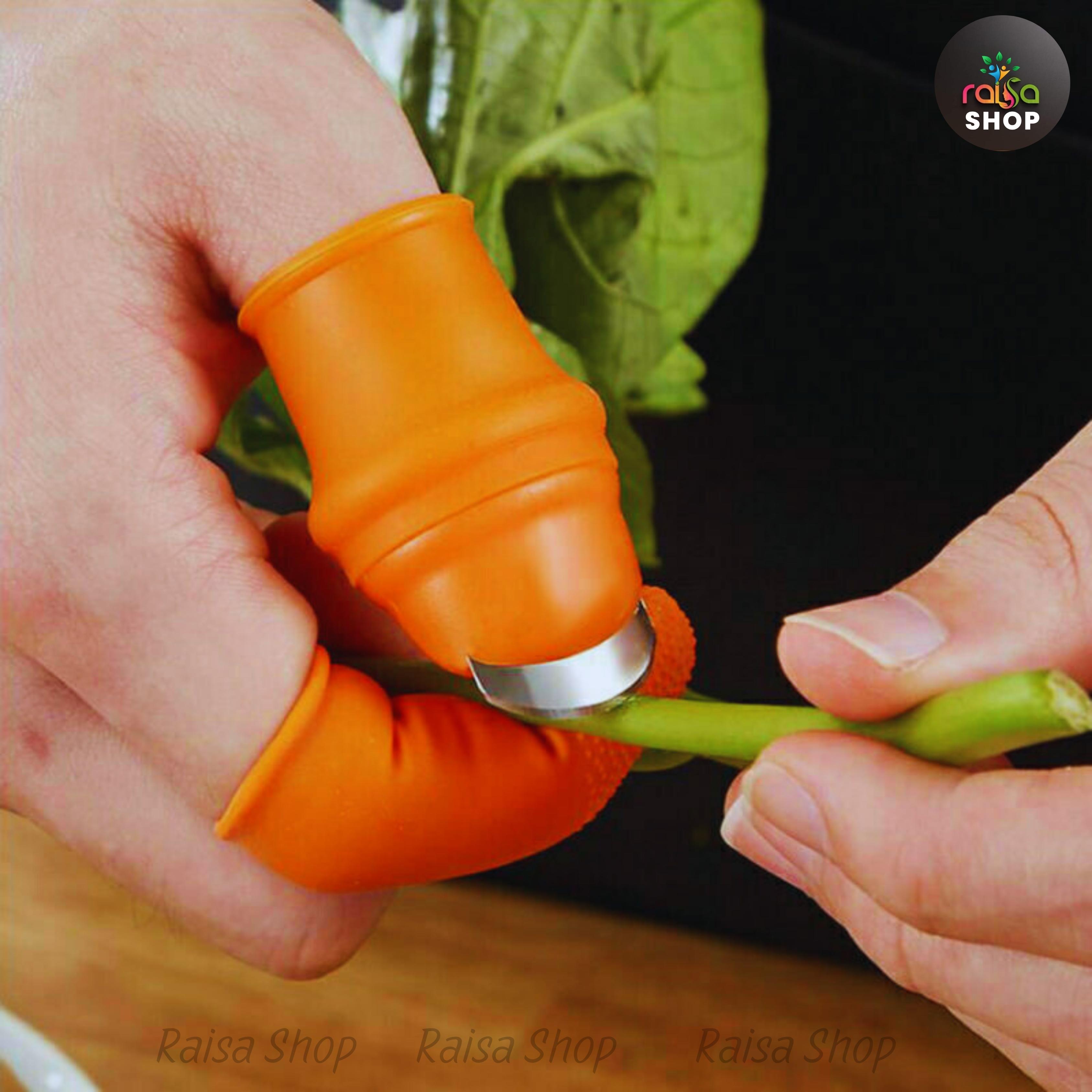 RAISA 6-Piece Silicone Thumb Cutter Set: Smart Thumb Cutter with Finger ...