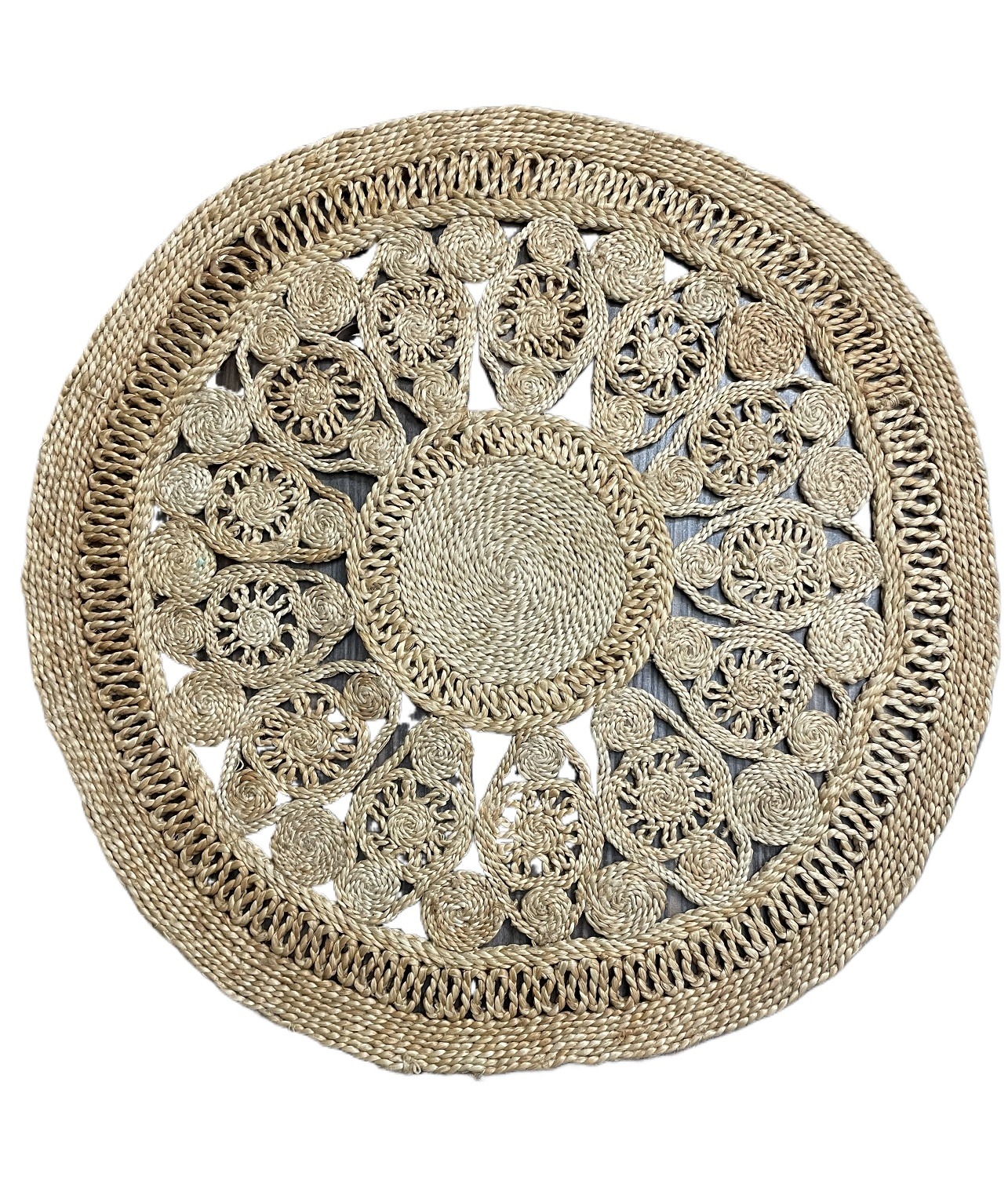 Finext Mart Jute Flax Floor Mat for Home Decor - 3 Feet | Daraz.com.bd