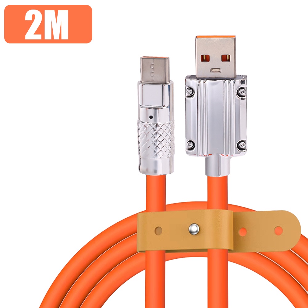 1m/1.5m/2m 120W 6A Type-C Aluminum Alloy Interface Super Fast Charging ...