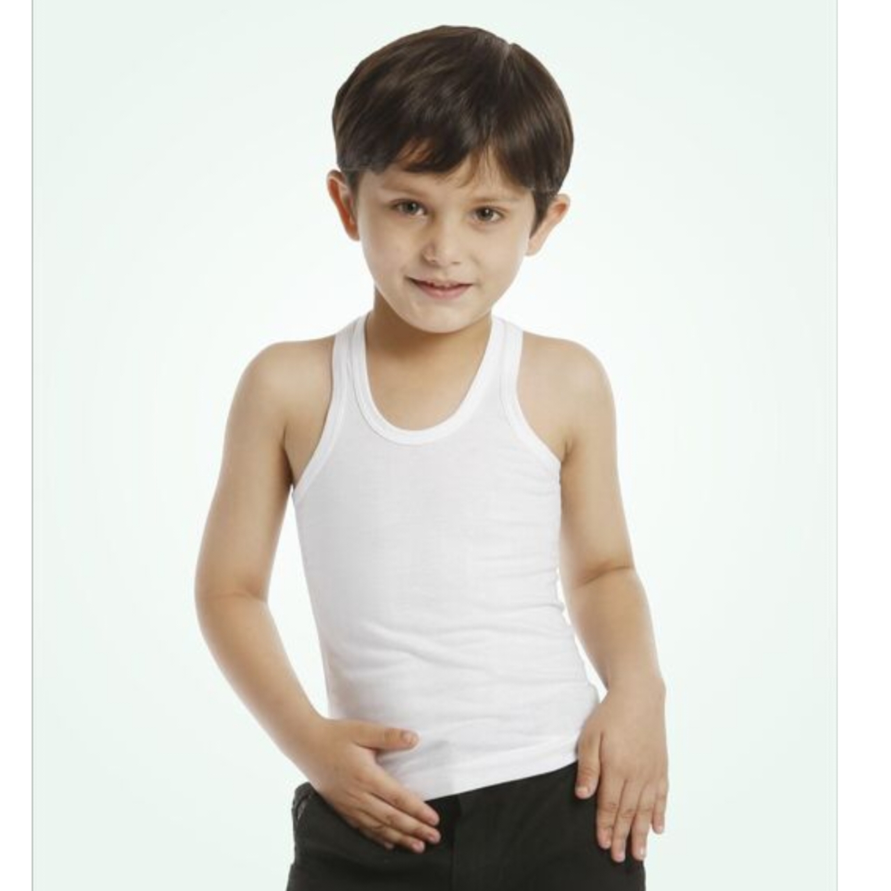 London Boy White Cotton vest Sando Ganji For Boys/ Baby-Best Quality ...