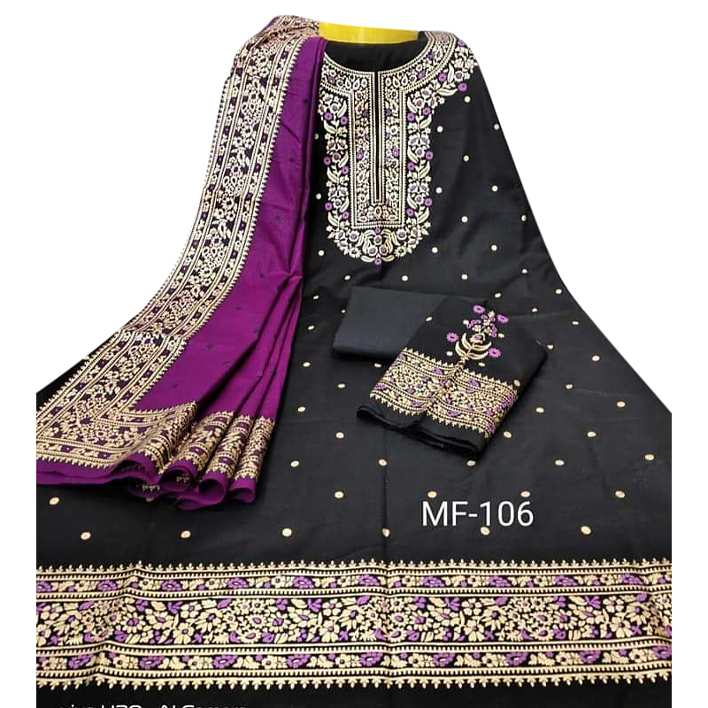 Unstitched Cotton Afsan Print Three Piece For Women - Dress For Girls ...