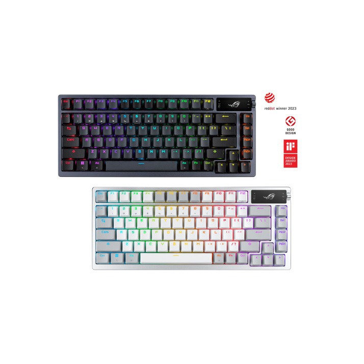 ROG ROG Night Magic White Wireless Three-Model PBT Version Xue Wu White ...