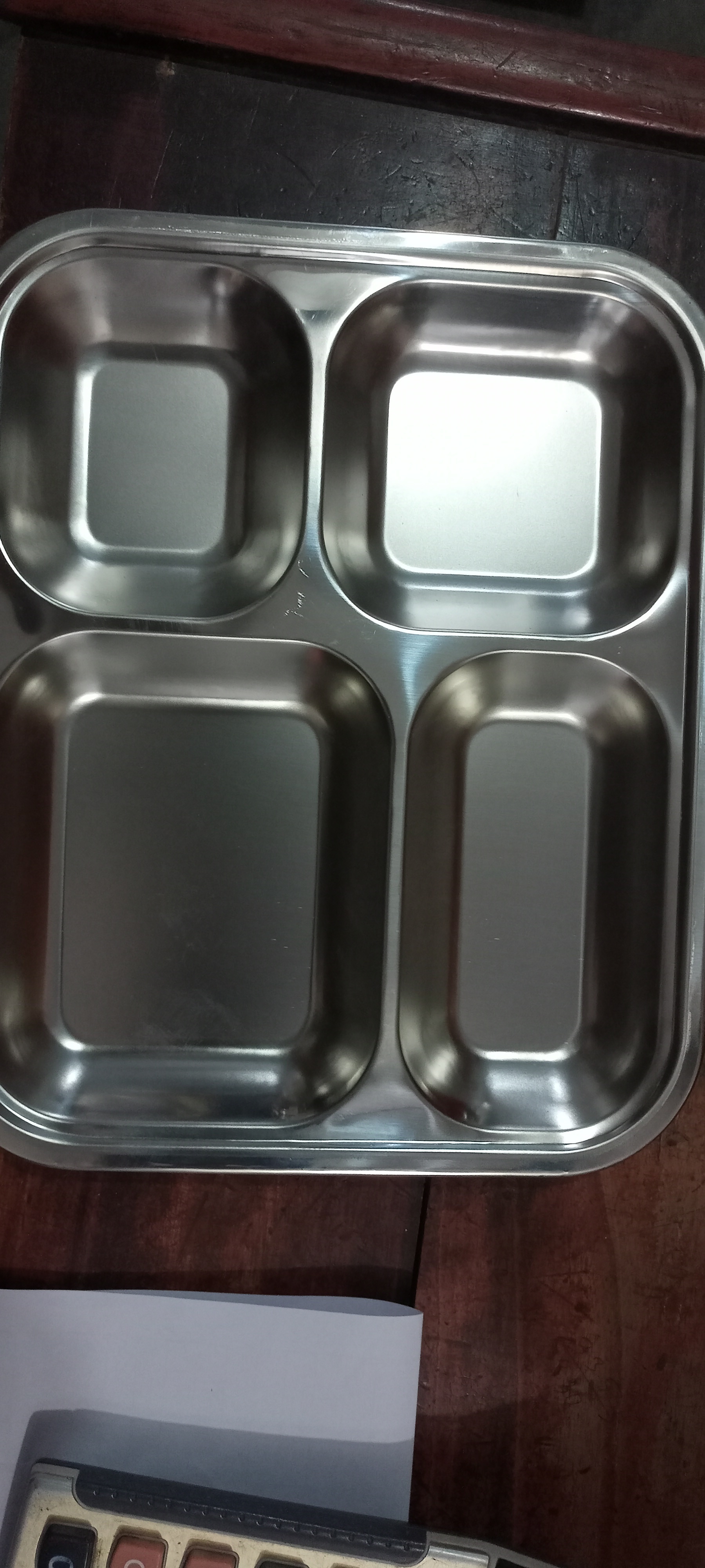 Stainless Steel Divided Plate - 4 Section - Serve Meals Conveniently ...
