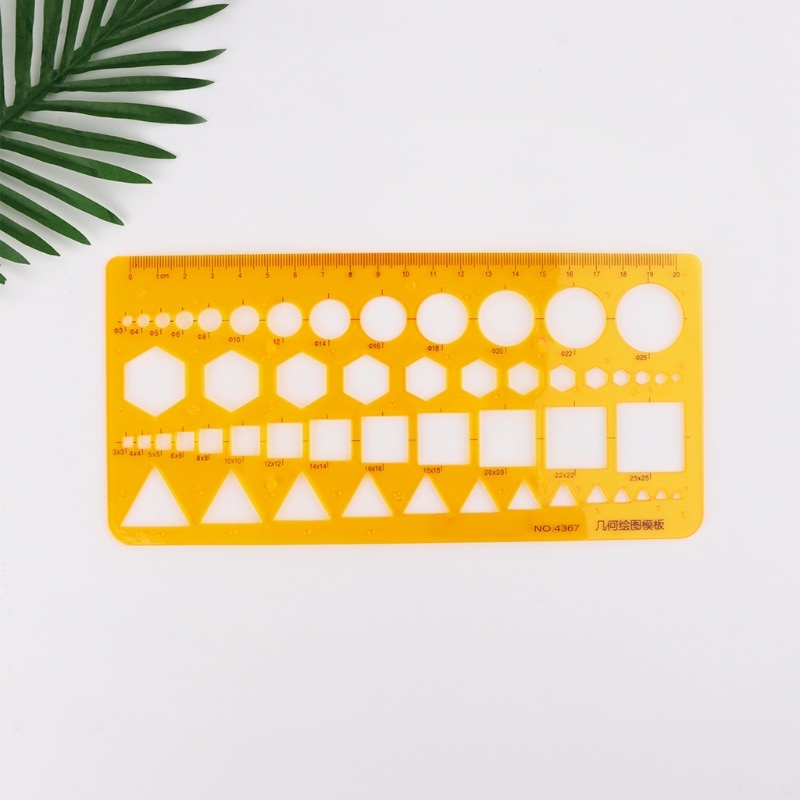 Durable K Resin Military Drawing Template Drafting Ruler Stencil ...