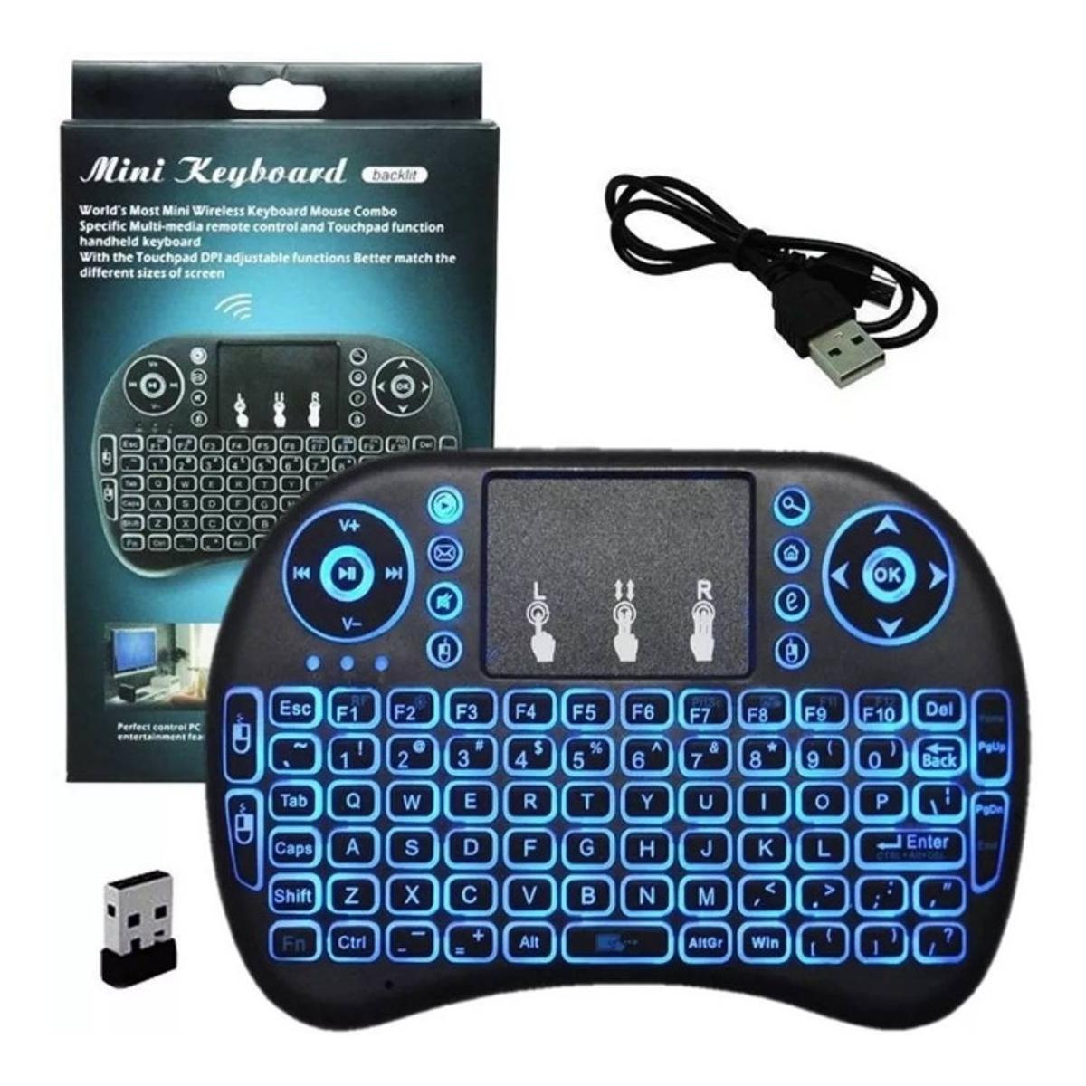 Mini Keyboard With Touchpad Mouse - Backlit Keyboard - 3 Colour ...