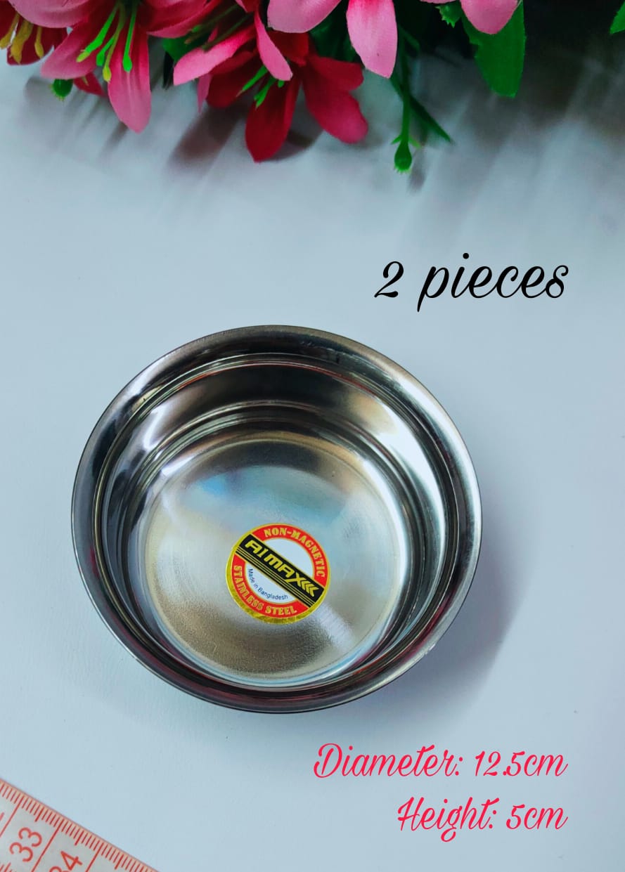 Soto Bati set/Small Bowl set/Mini Bowl set/Steel Bati set-Stainless ...