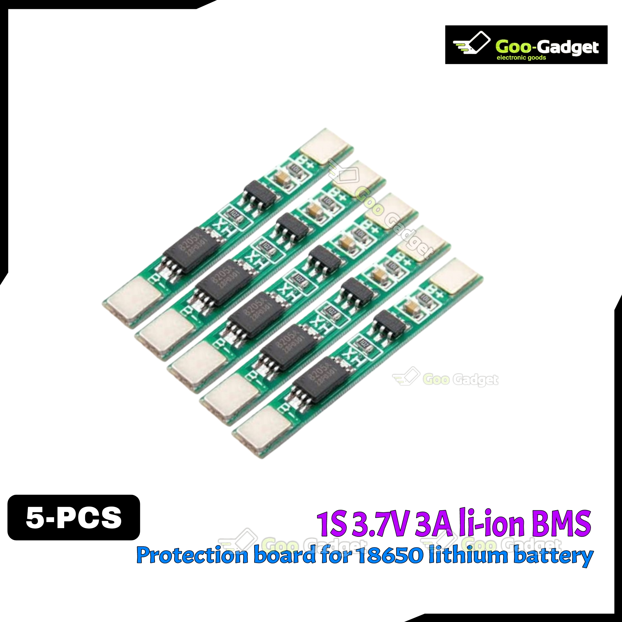 1S 3.7V 3A Li-ion Battery Protection Module BMS PCM Board for 18650 ...