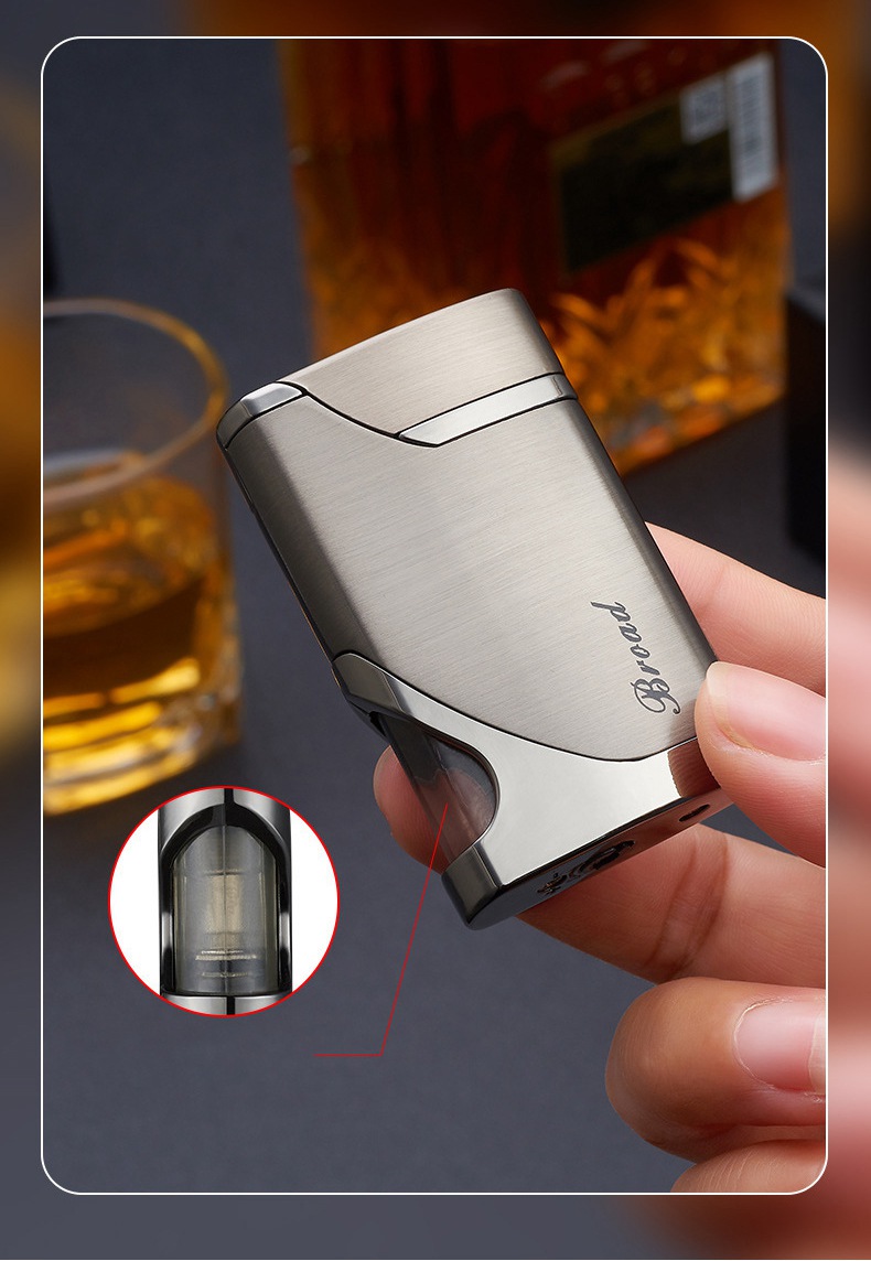 HOT Metal Windproof Torch Turbine Butane Gas Lighter Outdoor Cigar ...