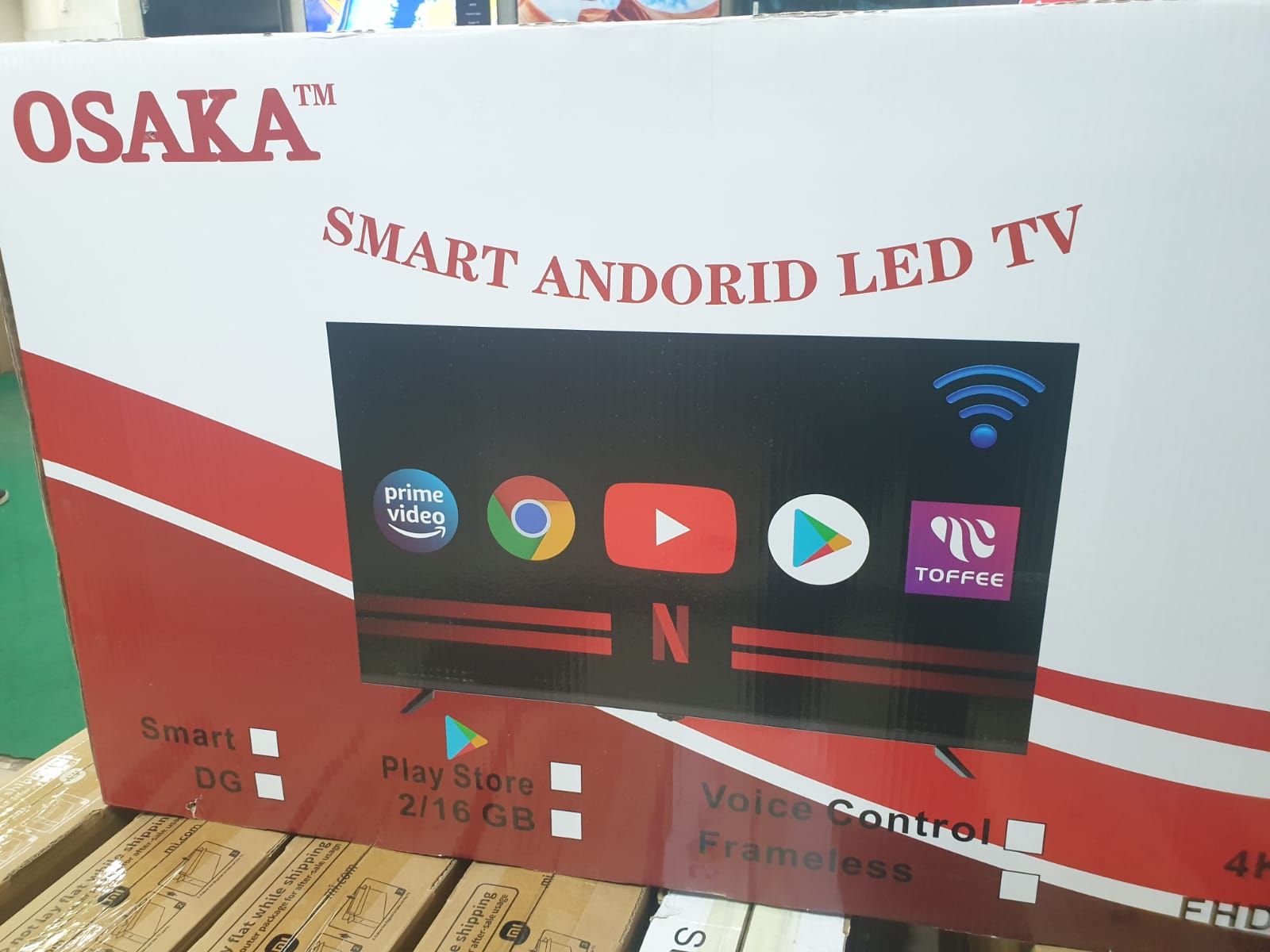 Osaka 32'' HD Frameless Android 11 LED TV 2 GB 16GB