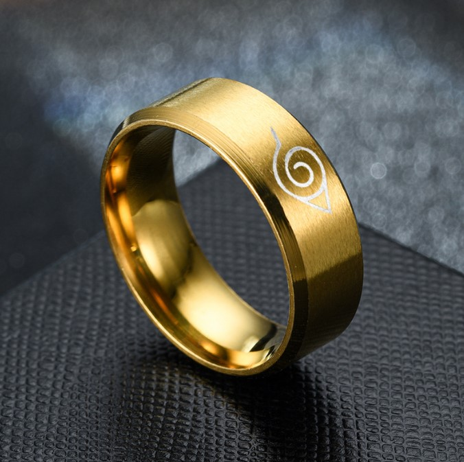 Anime Naruto Shippuden Stainless Steel Rings For Men Women