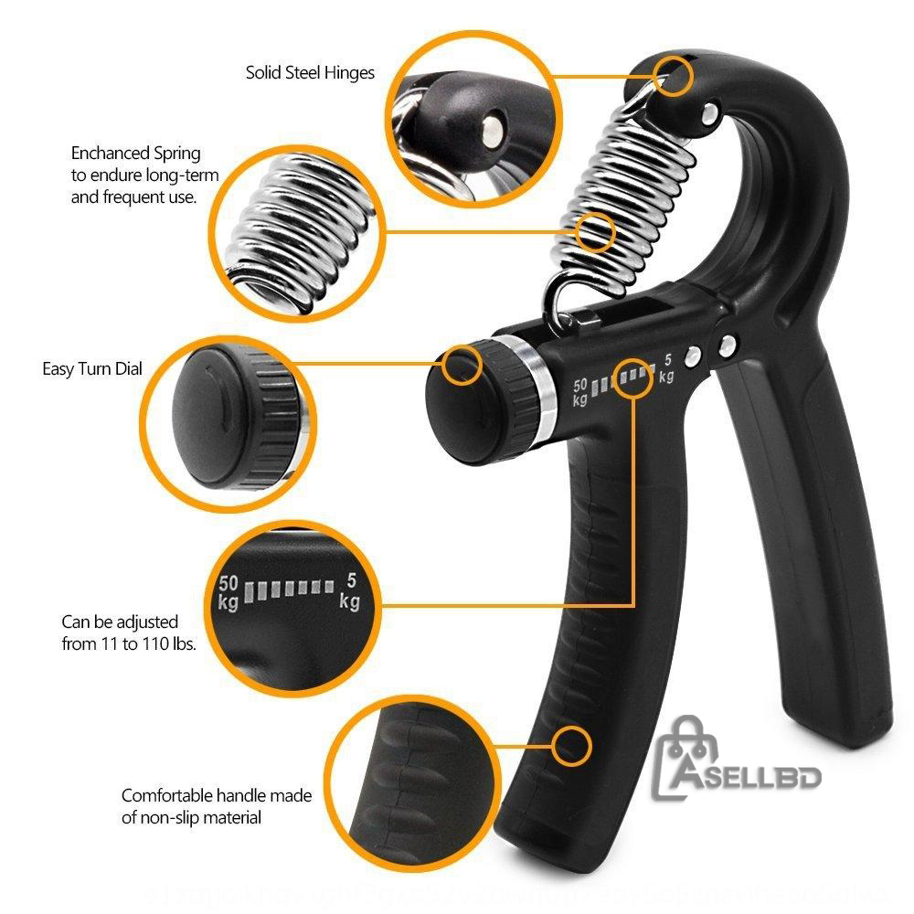 6-50Kg Adjustable Heavy Grips Hand Gripper Gym Power Fitness Hand ...