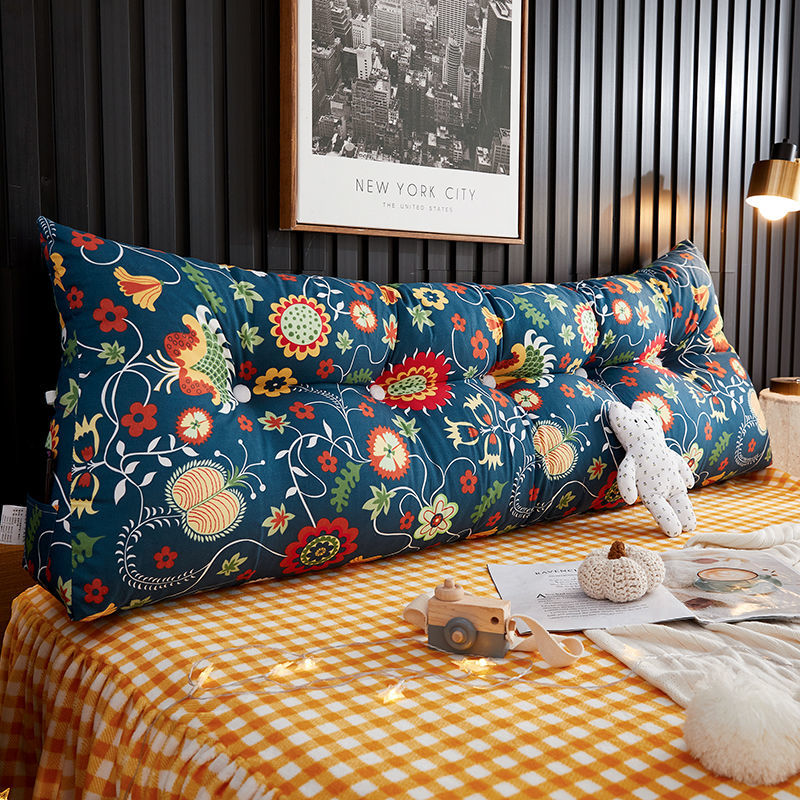 Net Red Bed Head Cushion Big Backrest Sofa Long Cushion Bed Tatami Soft ...