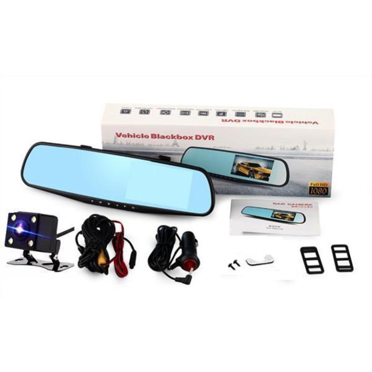 Vehicle Blackbox Dvr New 4.3 Inch Dual Lens Dash Camera 1080P Car DVR