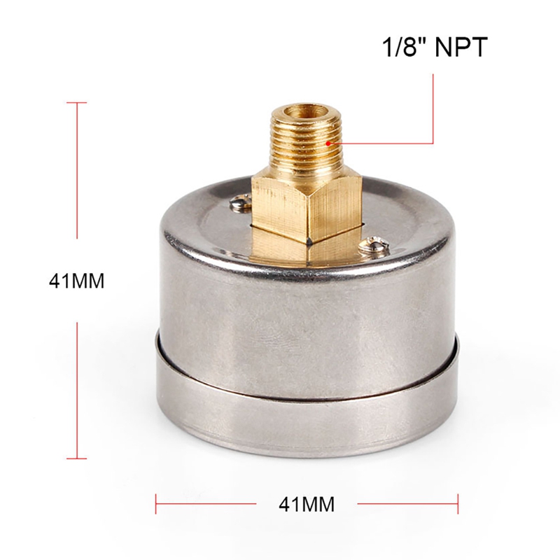 Oil Pressure Sensor Universal Fuel Pressure Gauge 1/8 NPT(140 Psi) With ...
