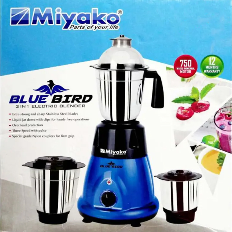 Miyako Blue Bird (750 Watts) Mixer Blender | Daraz.com.bd