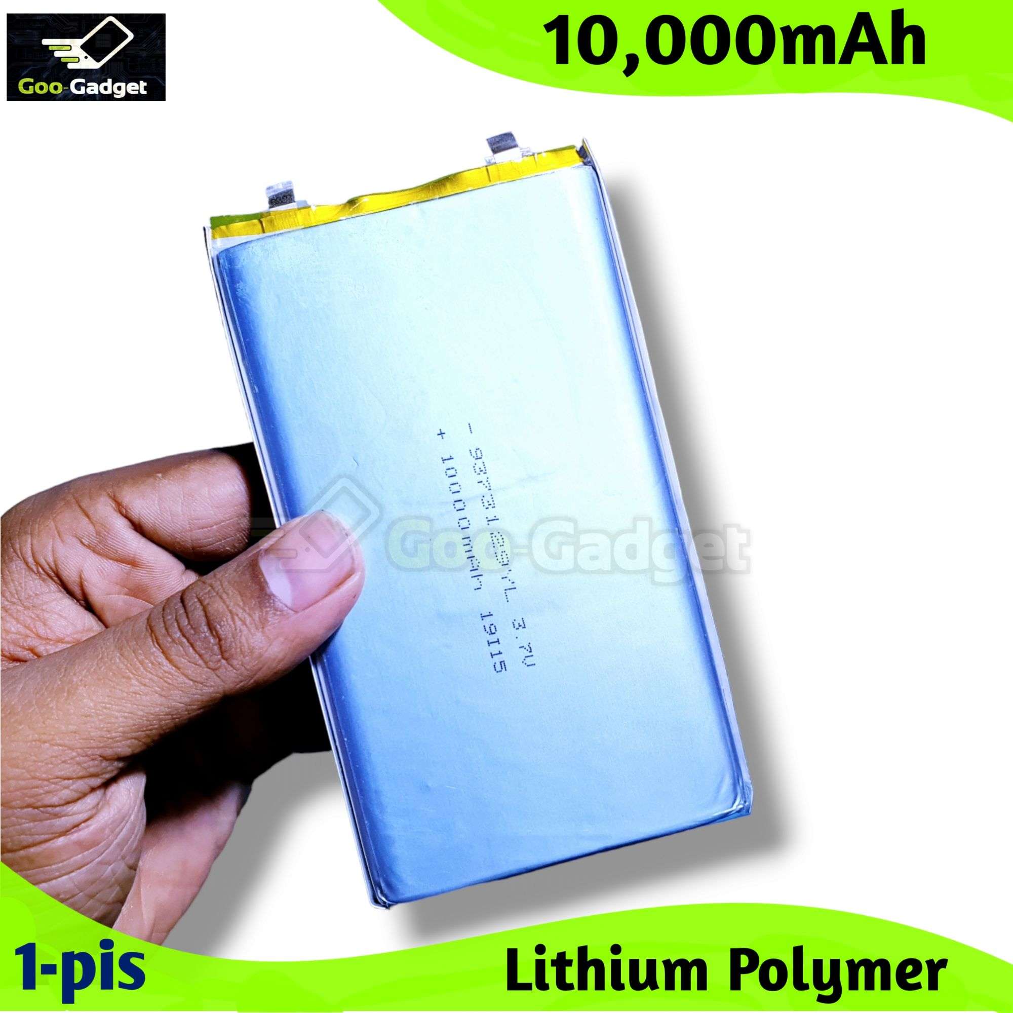 3.7V 10000mAh Lithium Polymer Rechargeable Lipo Battery For DIY High ...