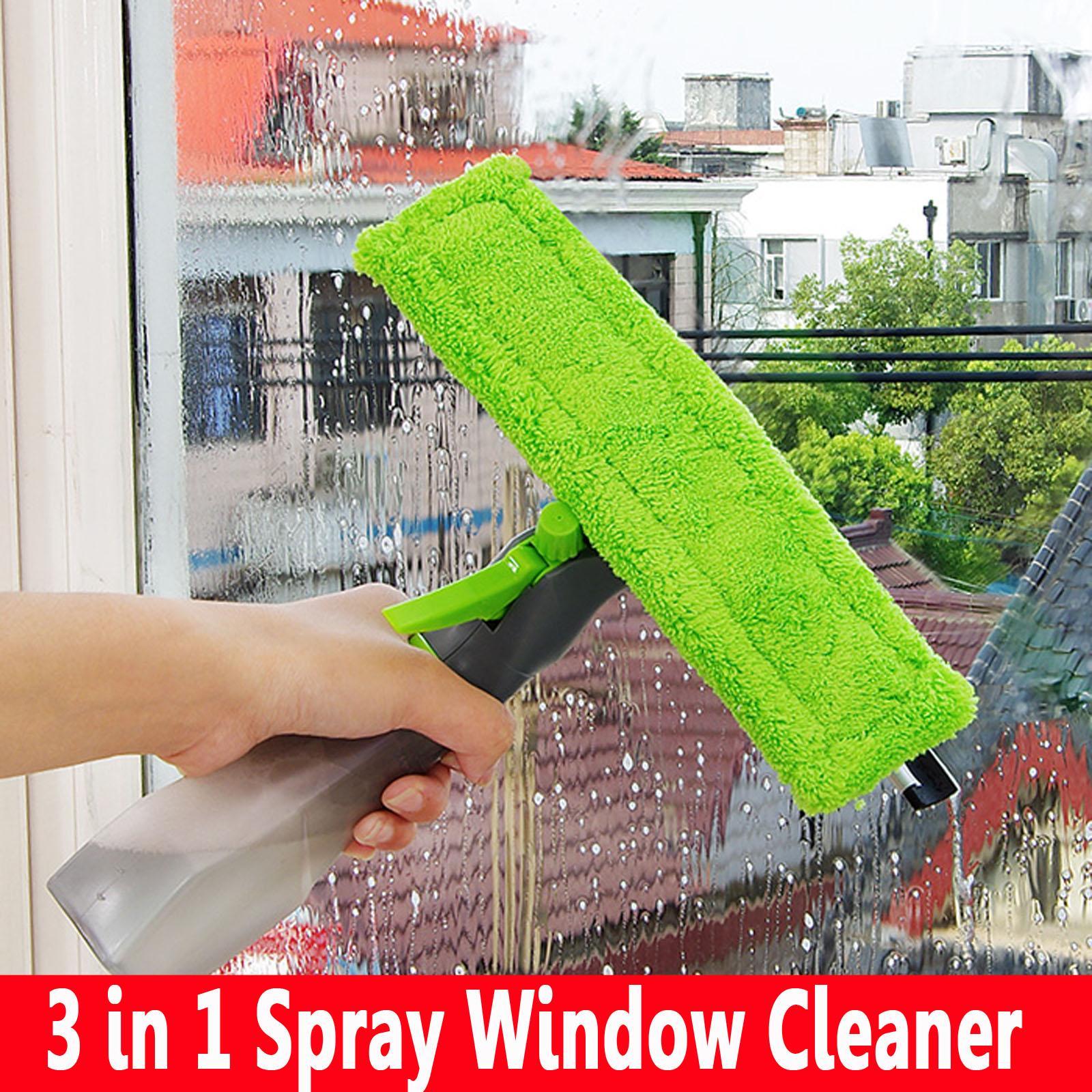 Windows Glass Cleaner With Spray Bottle Magic Wiper 3 in 1 | Daraz.com.bd