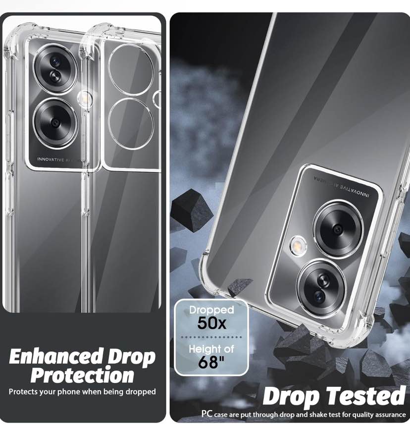 Soft Transparent Shockproof Tpu Back Case For Oppo A59 5G