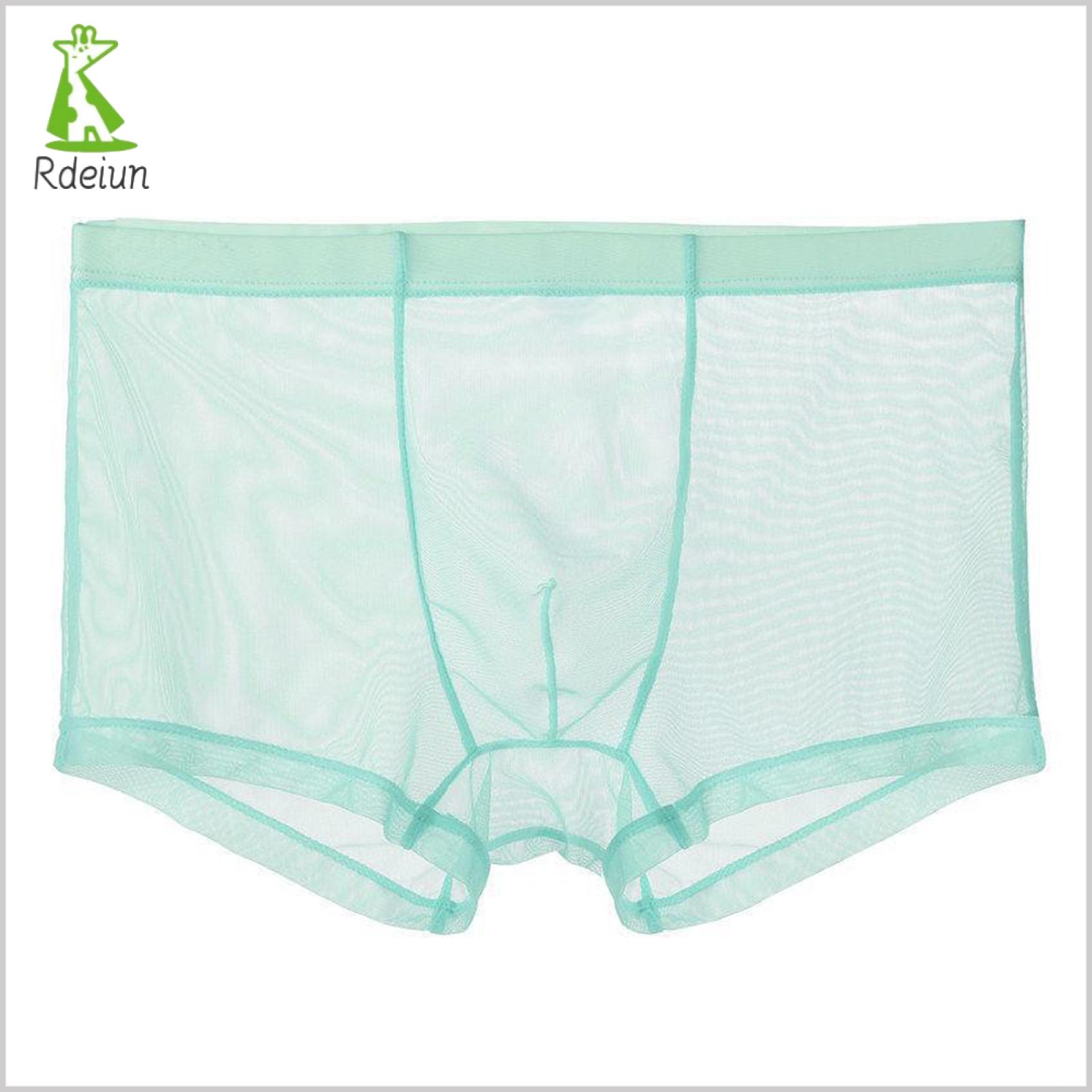 Men Underwear Lint Free Mesh Men Boxers Transparent Underwear | Daraz ...