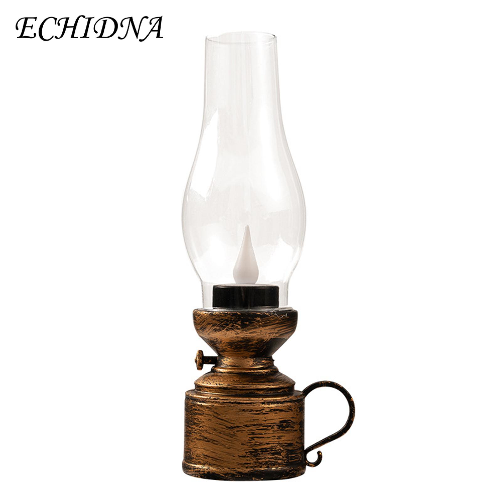 ECHIDNA Electronic Oil Lamp Creative 80s Retro LED Decorative Candle ...