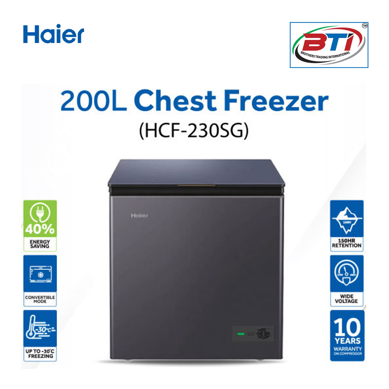 Haier Chest Freezer 200L Model - HCF-230SG | Daraz.com.bd