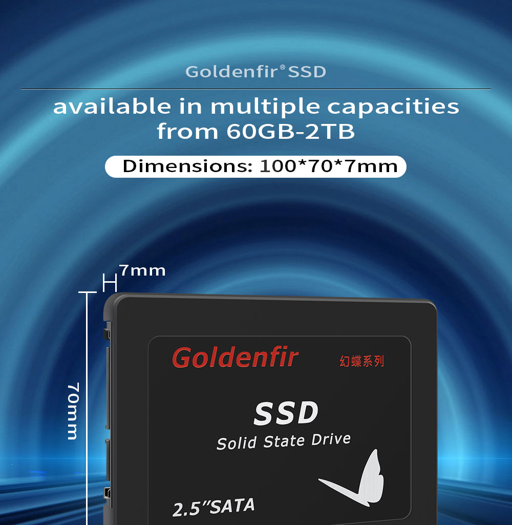 SSD 128GB | Goldenfir 2.5inch Internal SATA3 SSD 128GB Solid State ...