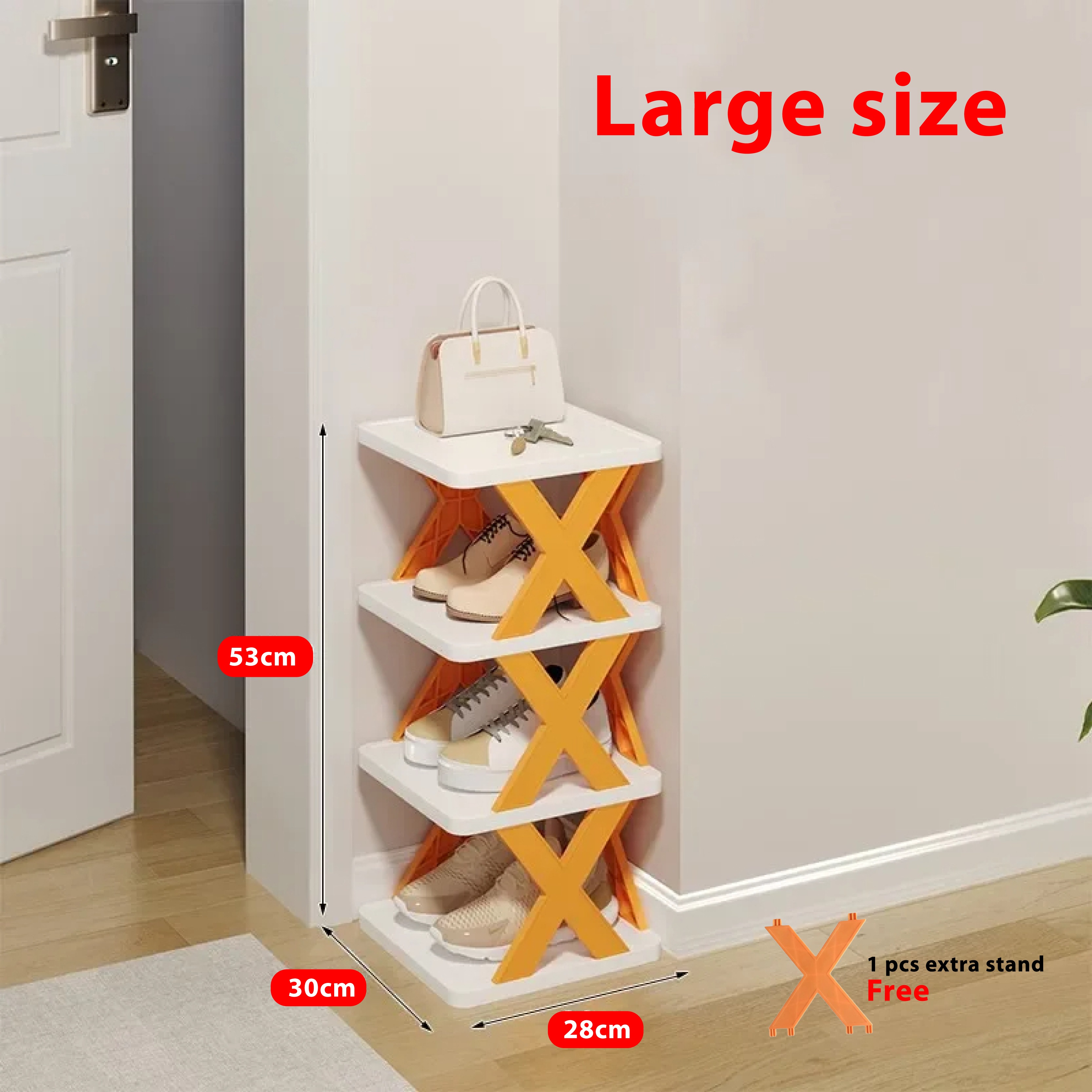 Shoe Rack Organizer, Vertical Shoe rack, Narrow Corner Shoe Rack, Shoe ...