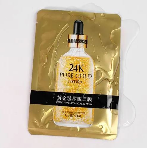 Cindynal 24k Pure Gold Hydra Face Sheet Mask 1 pc. | Daraz.com.bd