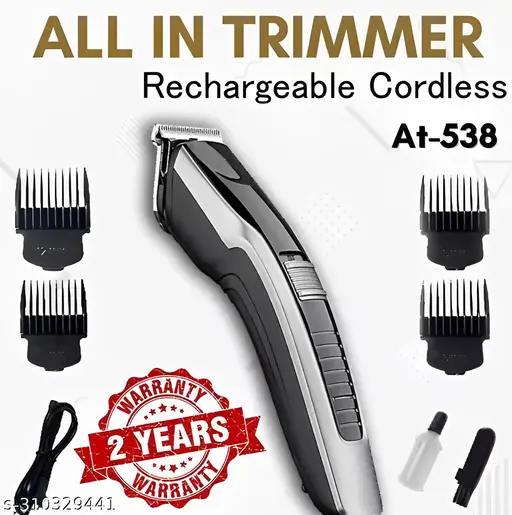HTC AT 538 Rechargeable Hair and Beard Trimmer for Men