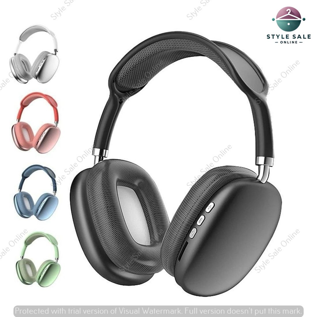 P9 Pro Max Wireless Headphones With Microphone Noise Canceling Tws ...