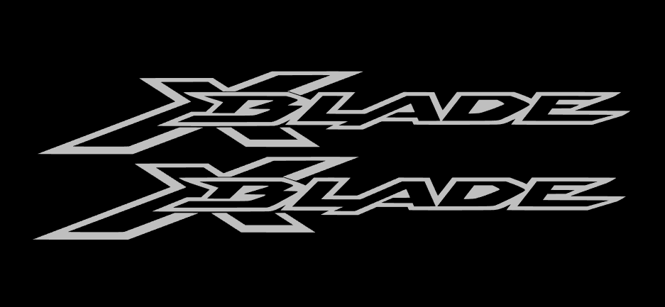 X Blade logo sticker for bike | Daraz.com.bd