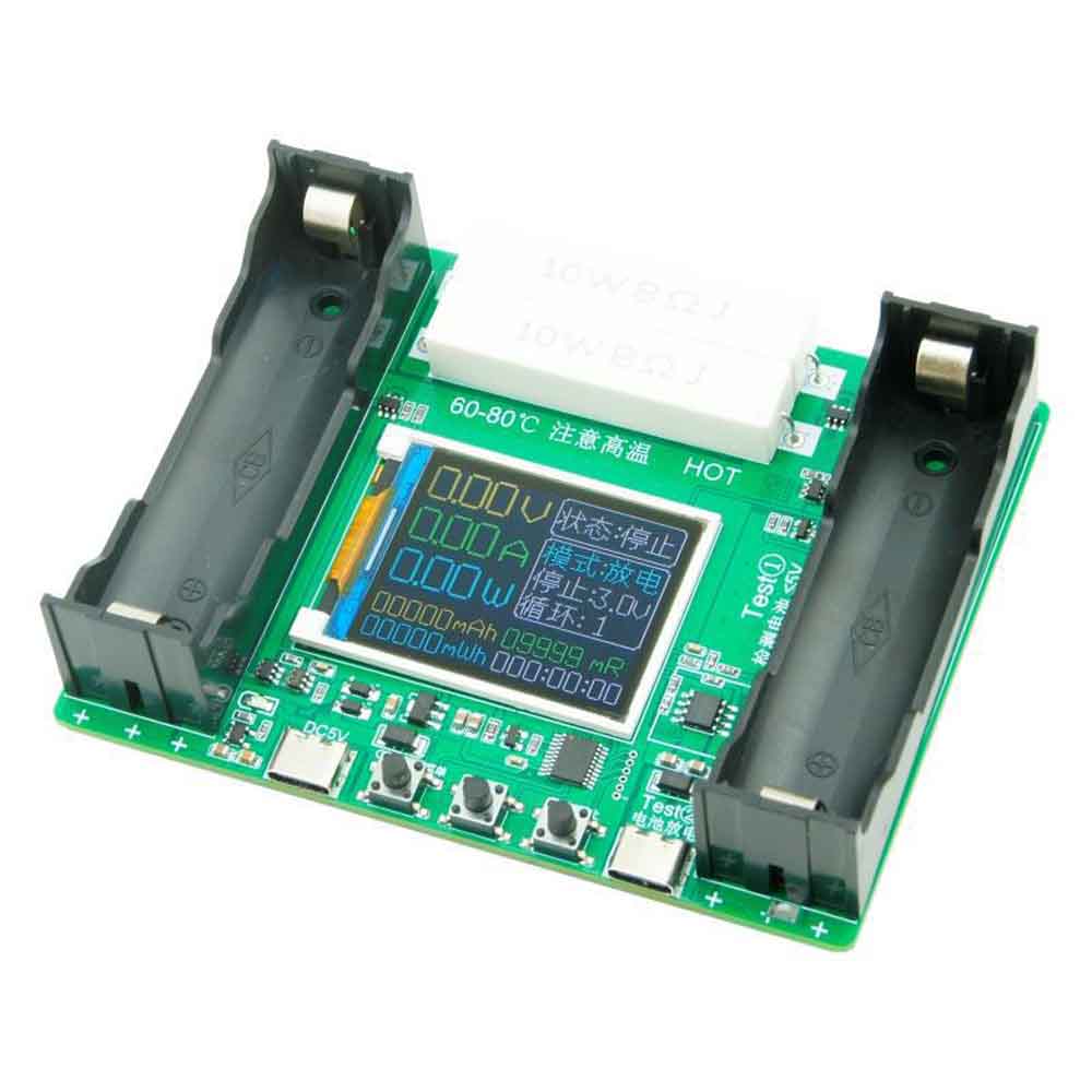 Type-C LCD Display Capacity Tester MAh MWh Lithium Digital Detector ...