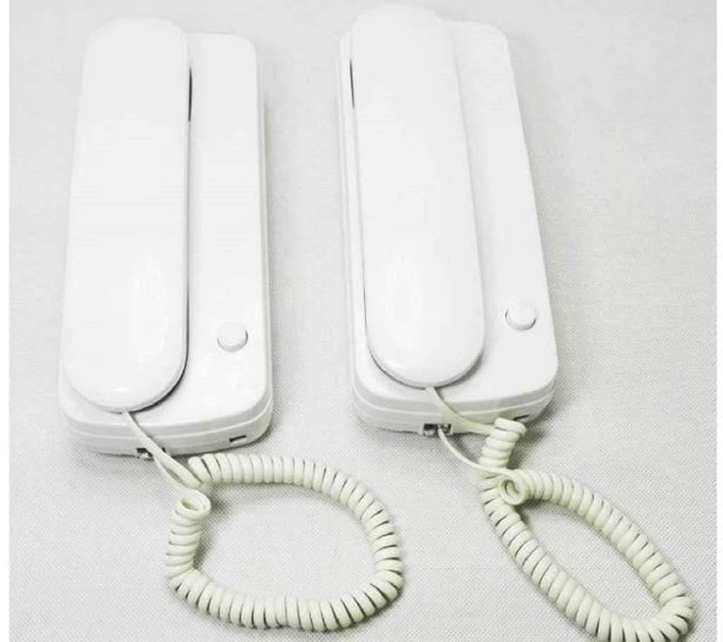 Door To Door Intercom Telephone - White | Daraz.com.bd