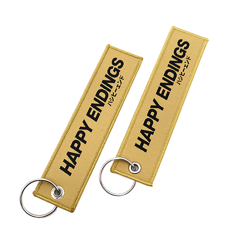 1Pc Japanese Waves Art Drawing Embroidery Key Fobs Backpack Key Tags ...